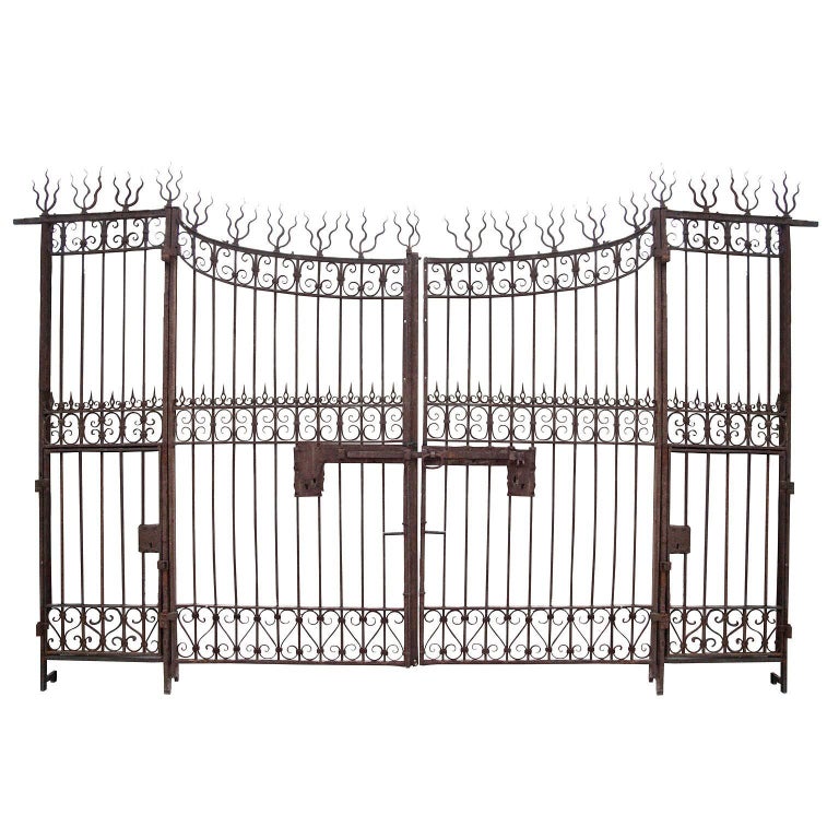 Large Wrought Iron Gate, Italy, 1790-1800 For Sale at 1stDibs