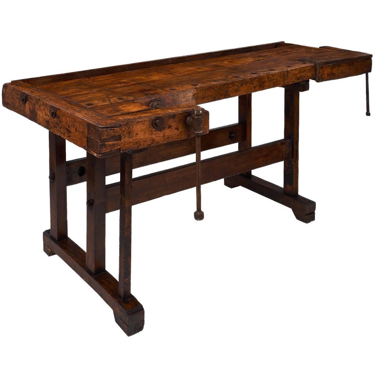Antique French 19th Century ‘Ski’ Workbench at 1stDibs