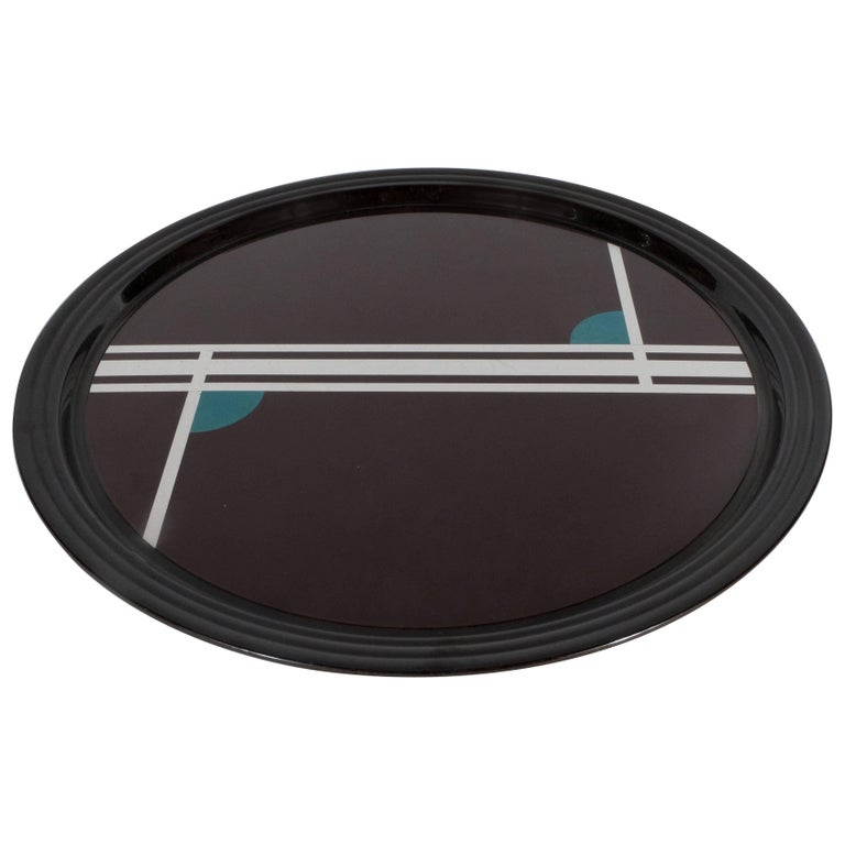 Machine Age Cubist Art Deco Tray, Designed by Donald Dohner for ...