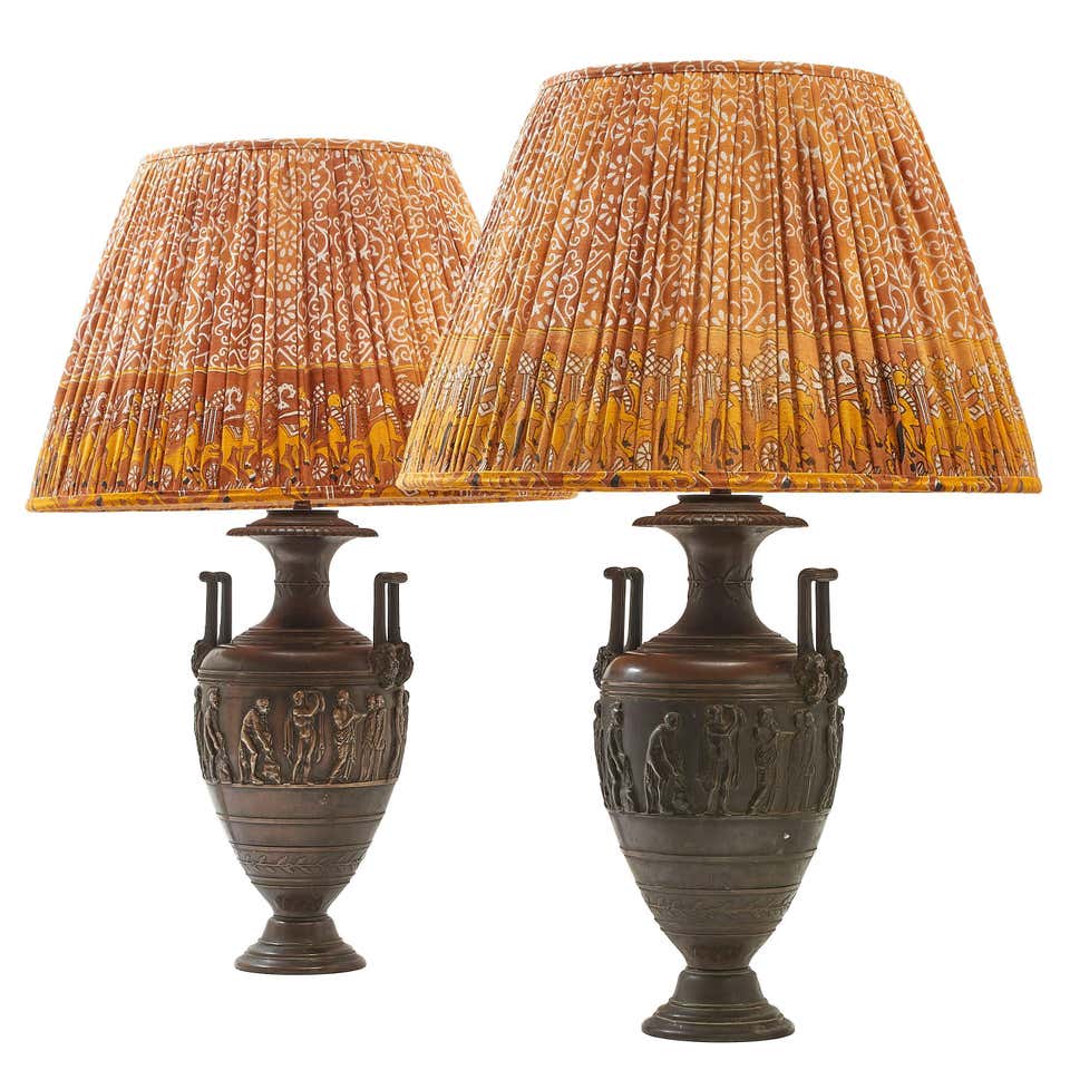 Almost a Pair of Bronze Lamps by Hugo Elmquist, circa 1900 For Sale at ...