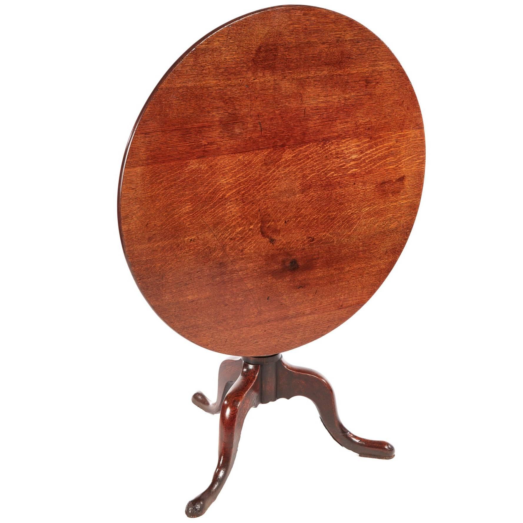 Large George III Oak Tripod Table at 1stDibs
