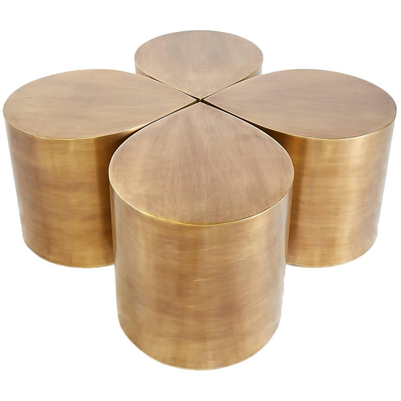 Brass Teardrop Table at 1stDibs