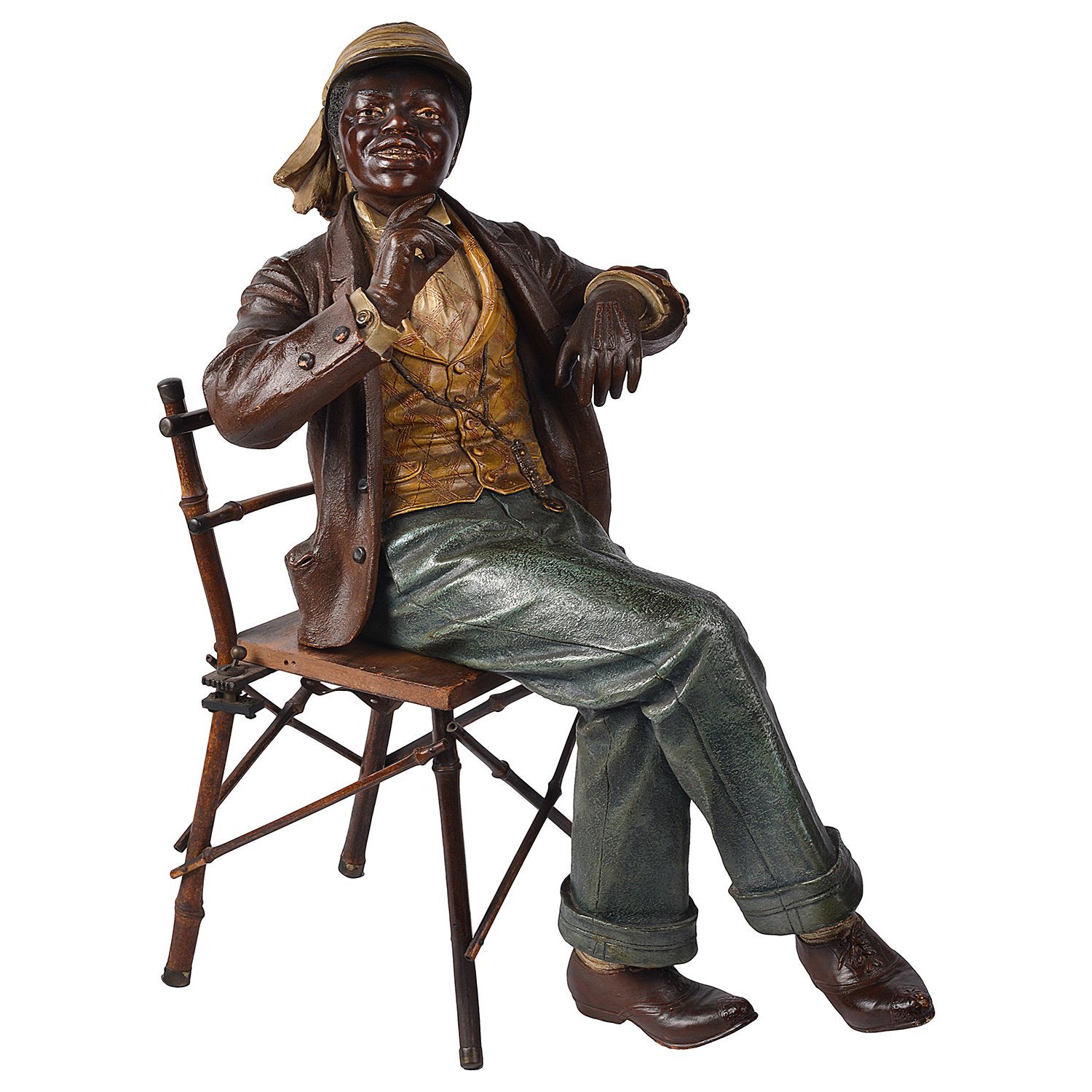 Large Terracotta Statue Signed by Friedrich Goldscheider, 1845-1897 For ...