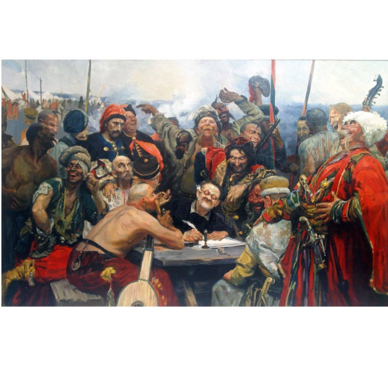 Ilya Repin Reply of the Zaporozhian Cossacks to Sultan Mehmed IV For ...
