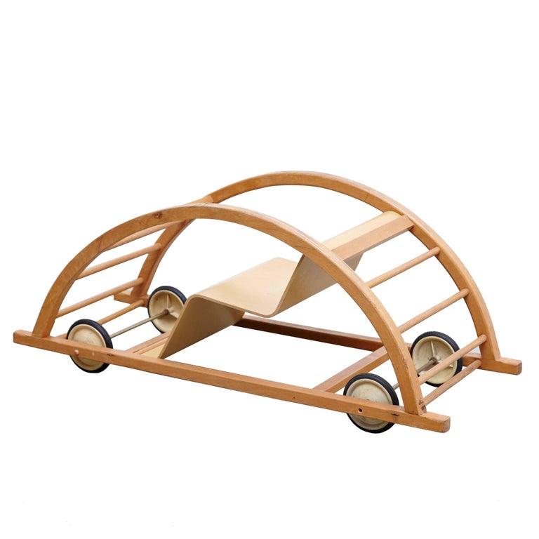 Hans Brockhage and Erwin Andrä Rocking Car, circa 1950 For Sale at 1stDibs