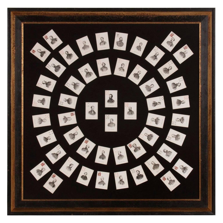 Exceptionally Rare Complete Deck of Civil War Period Patriotic Playing ...