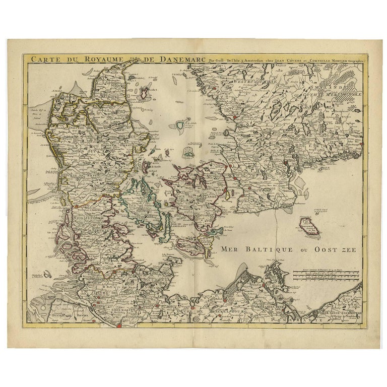 Map Of Denmark In 1800 S