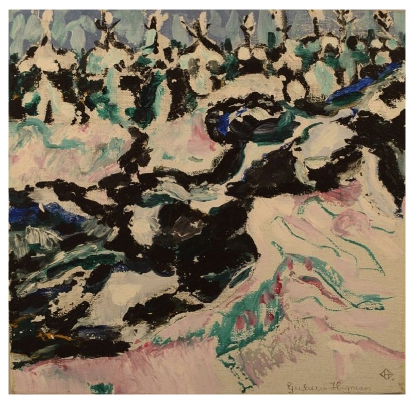 Hans Ripa (1912-2001), Swedish artist. Oil on canvas. Arrangement with ...