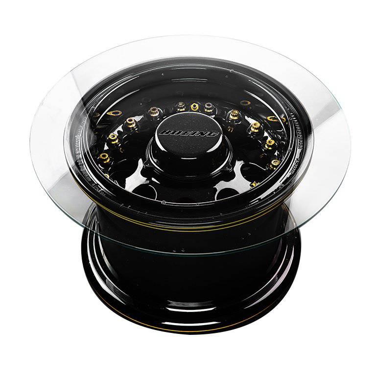 Black Edition Boeing 747 Wheel Coffee Table For Sale at 1stDibs