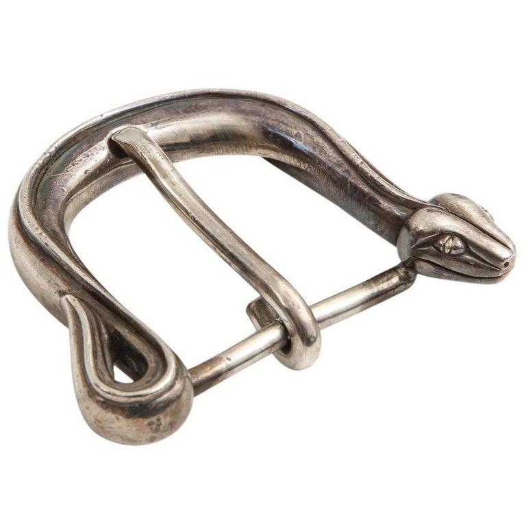 Barry Kieselstein-Cord Belt Buckle, Sterling Silver, Snake, Signed at ...