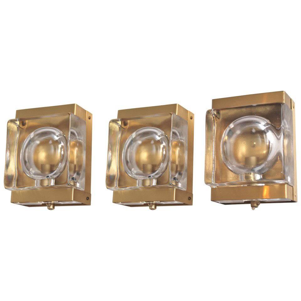 Decorative Three-Light Wall Lights For Sale at 1stdibs