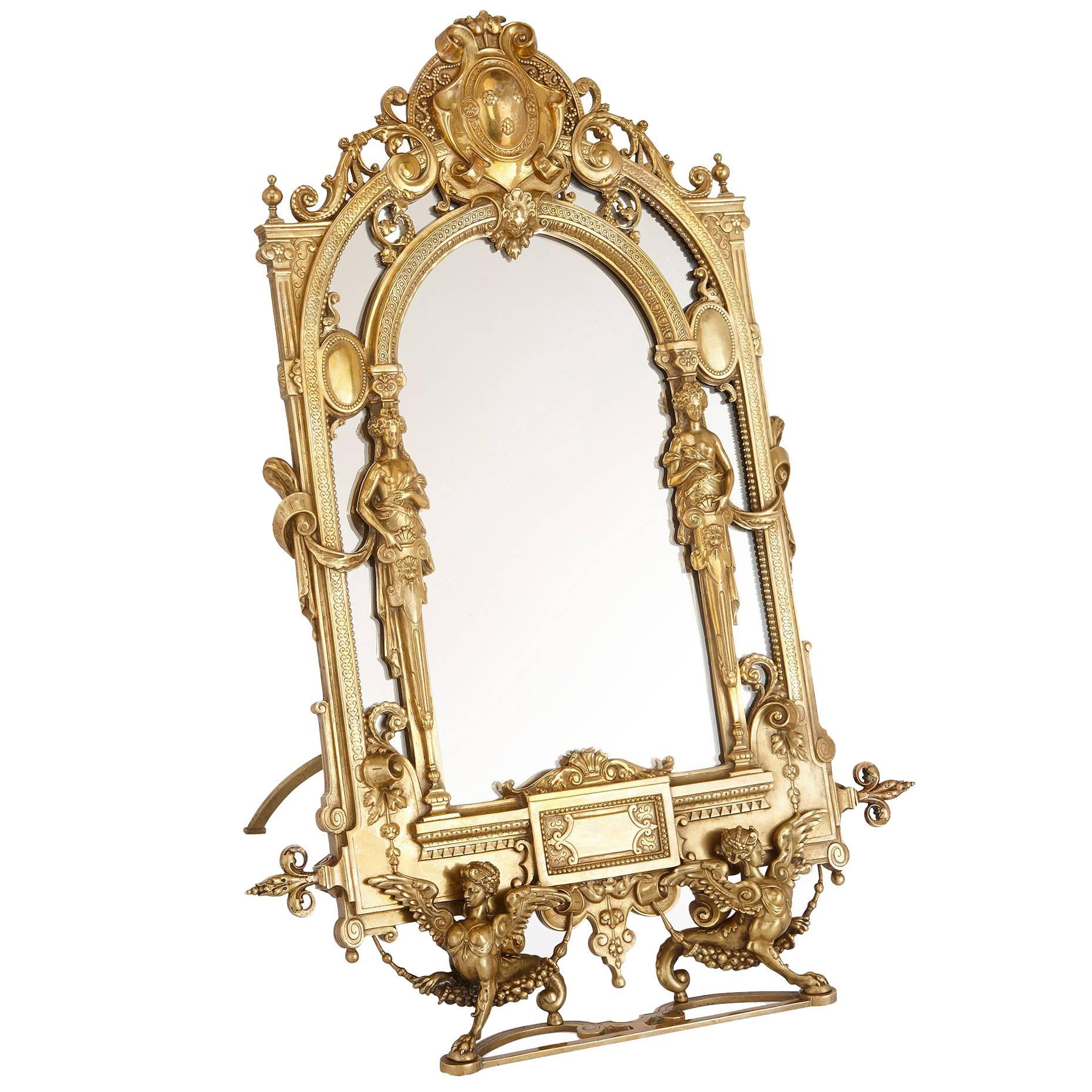 19th Century Empire Style Ormolu Table Mirror For Sale at 1stDibs ...