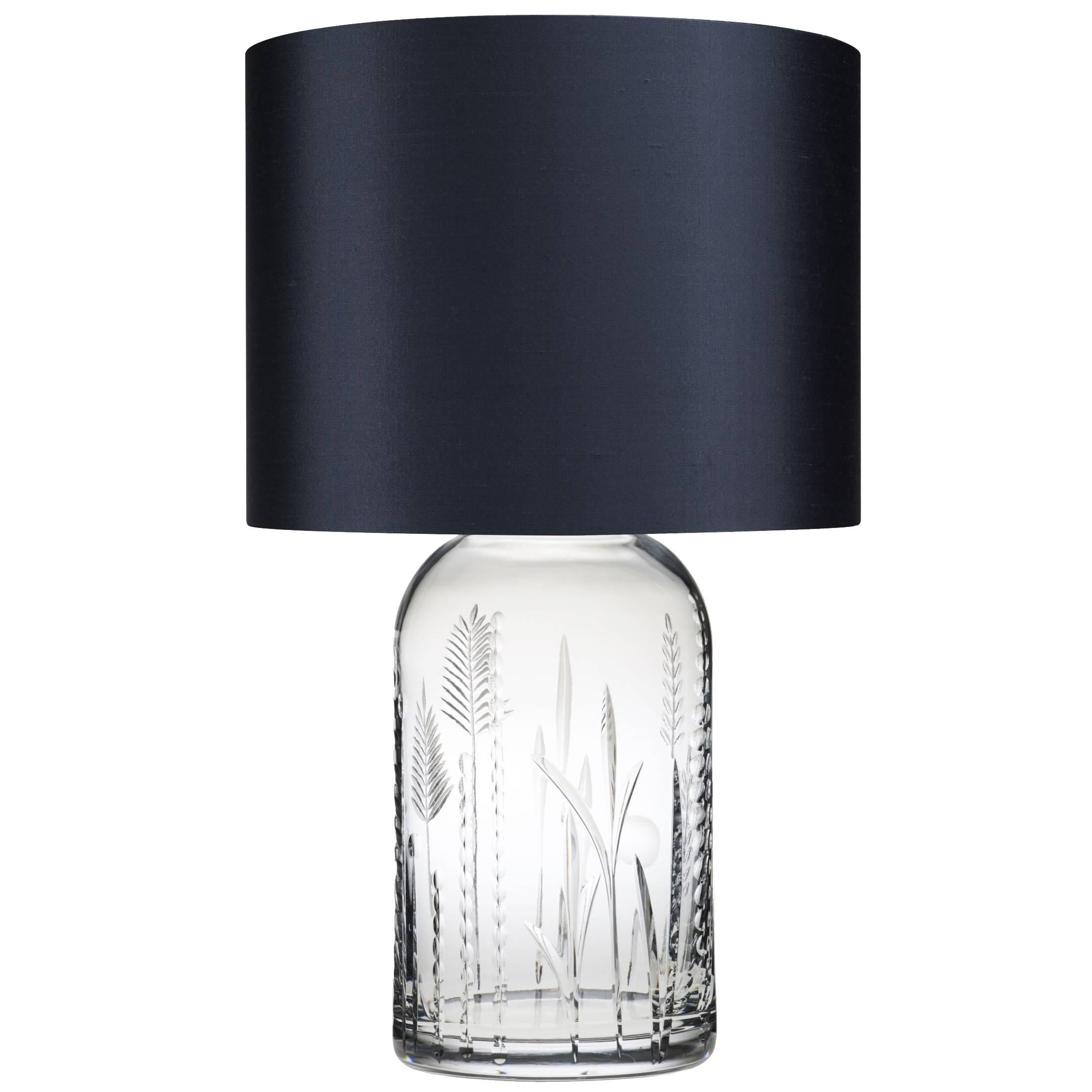 Contemporary English Crystal Tall Table Lamp With Handcrafted Glass ...