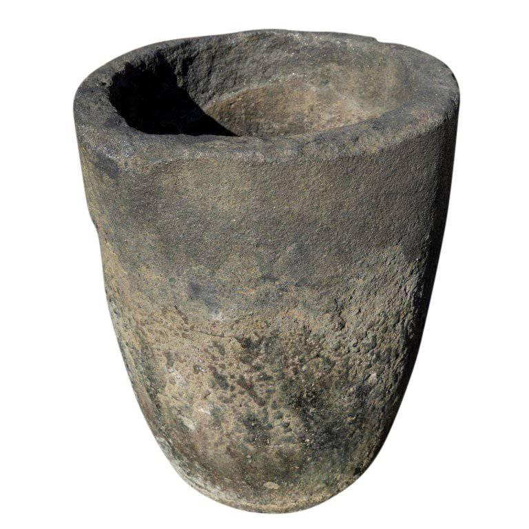 Small Lava Slag Pot from France, circa 1930 at 1stDibs