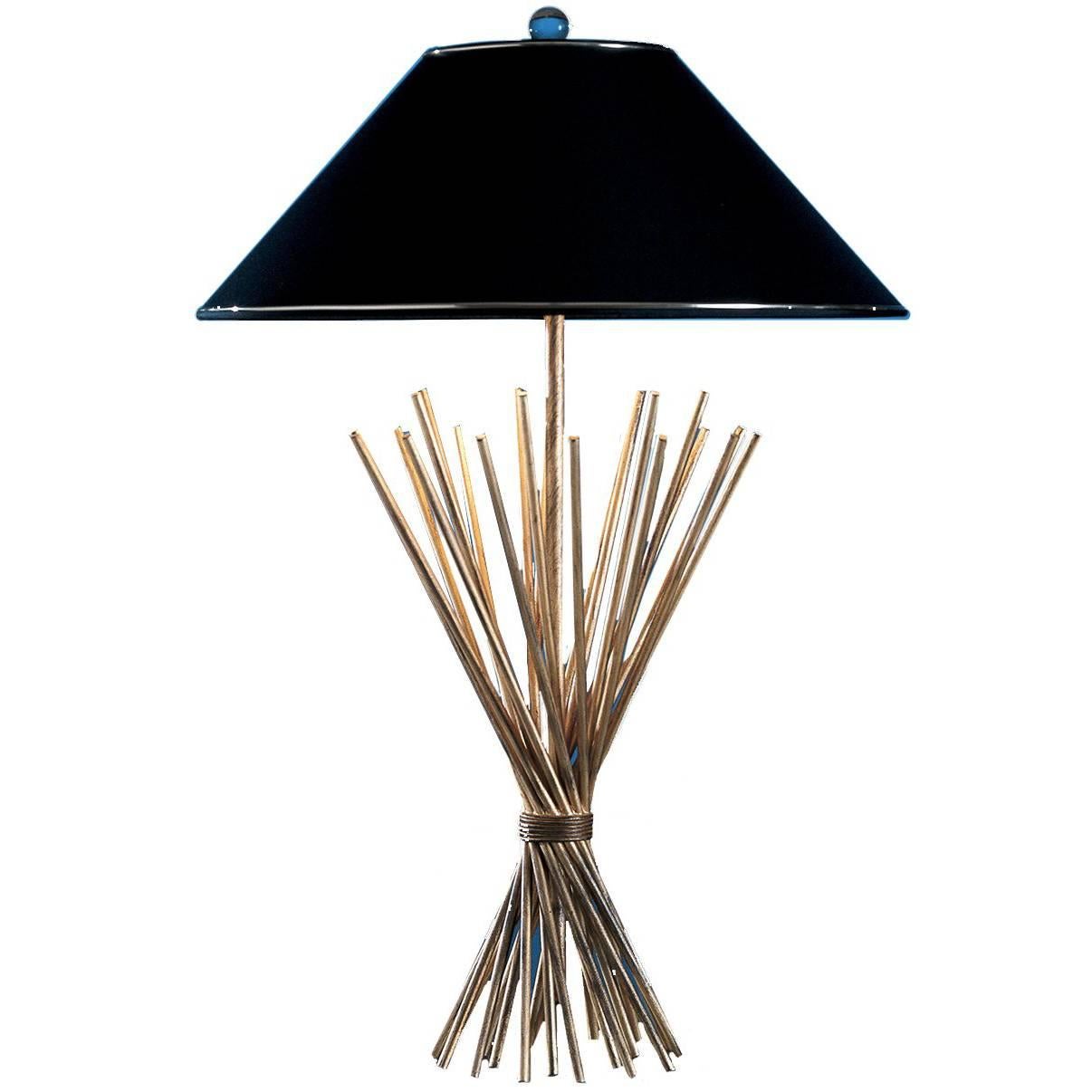 Delicat Brazilian Contemporary Wood and Straw Table Lamp by Lattoog For ...