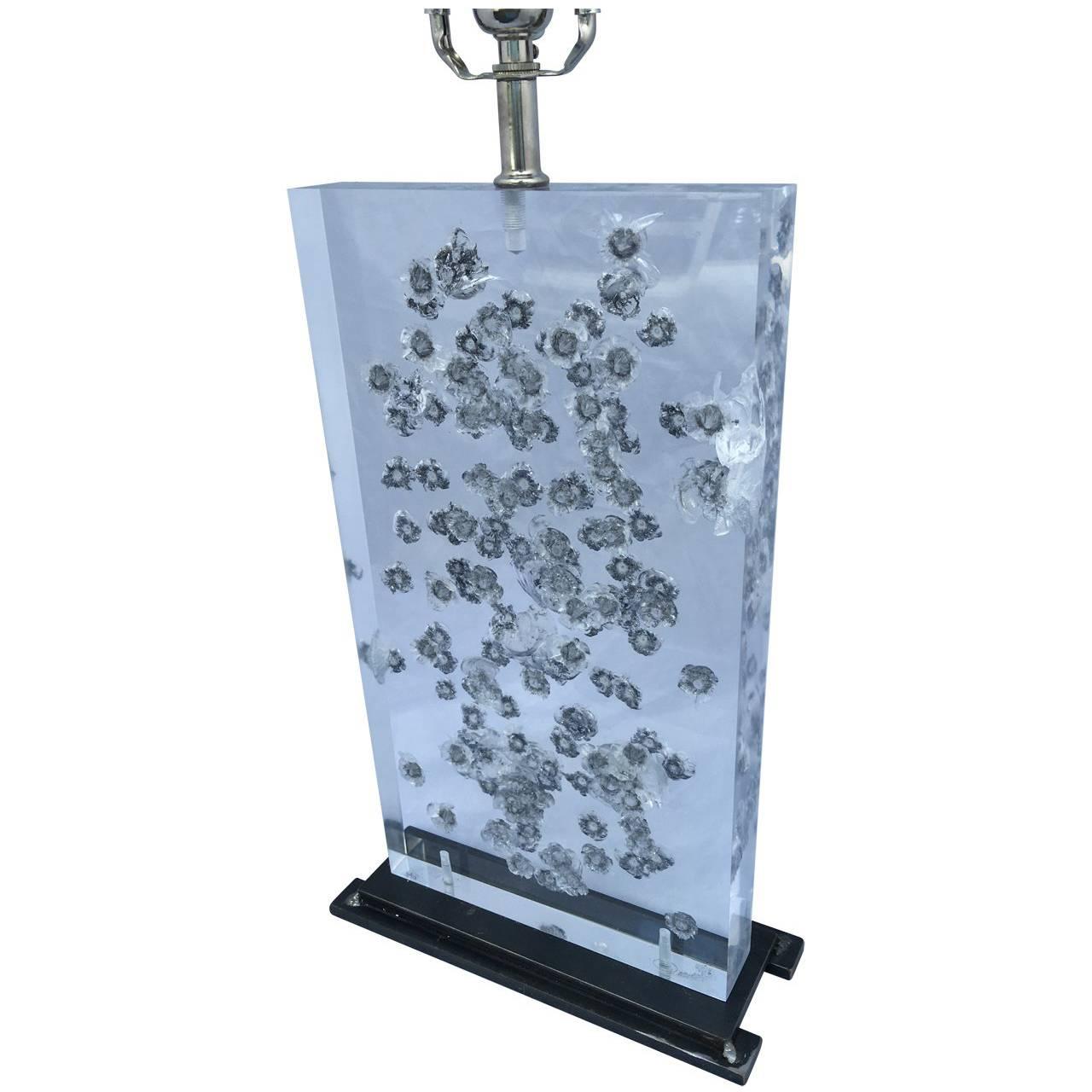 Industrial Table Lamp Made by Tested Bulletproof Acrylic For Sale at ...