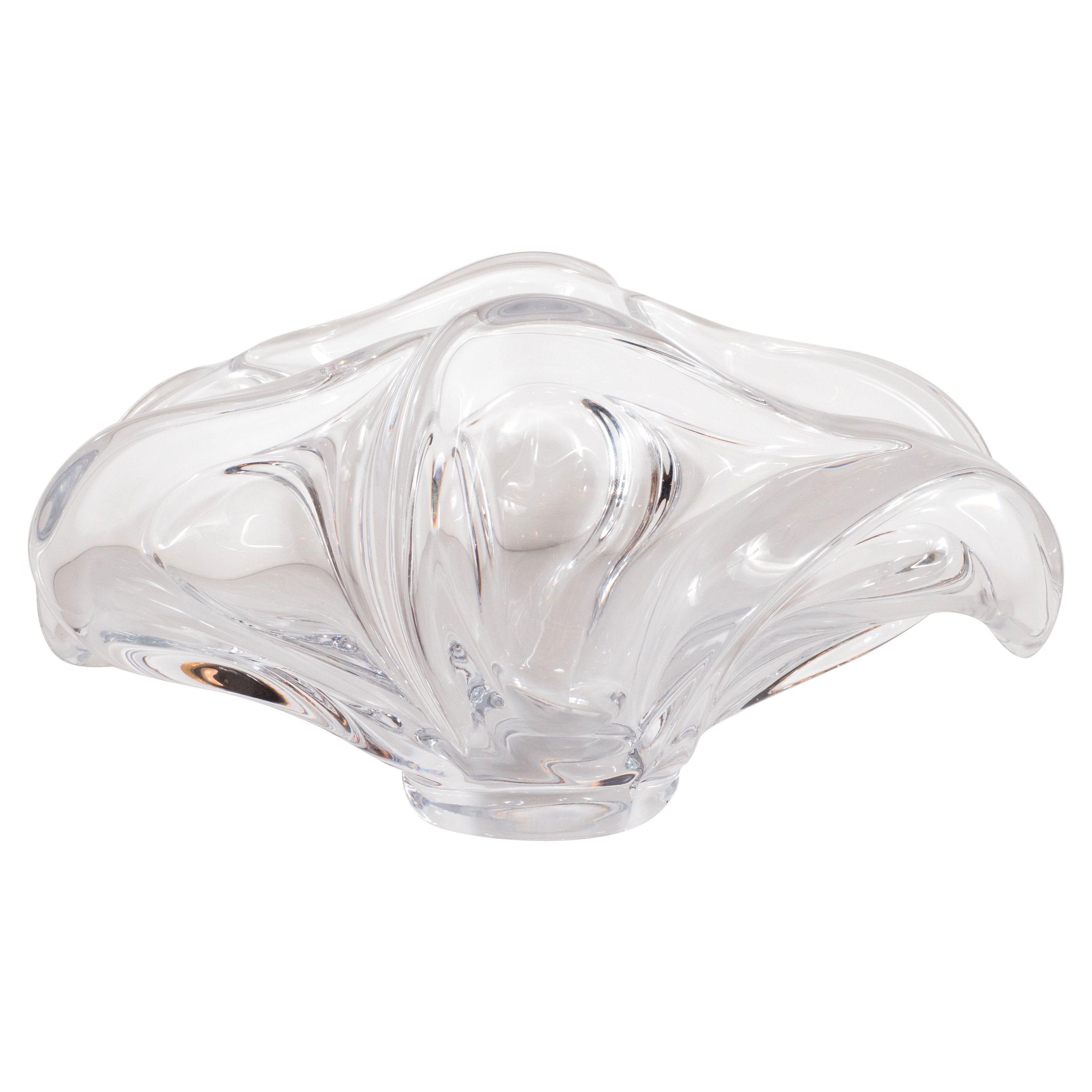 Mid-Century Modern Amorphic Smoked Translucent Glass Bowl by Holmegaard ...