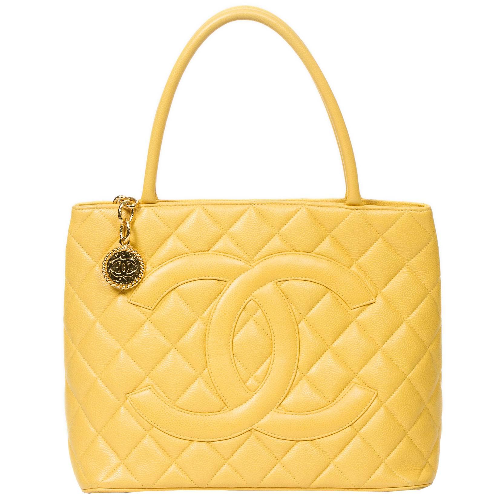 Medallion Yellow Caviar Leather at 1stDibs