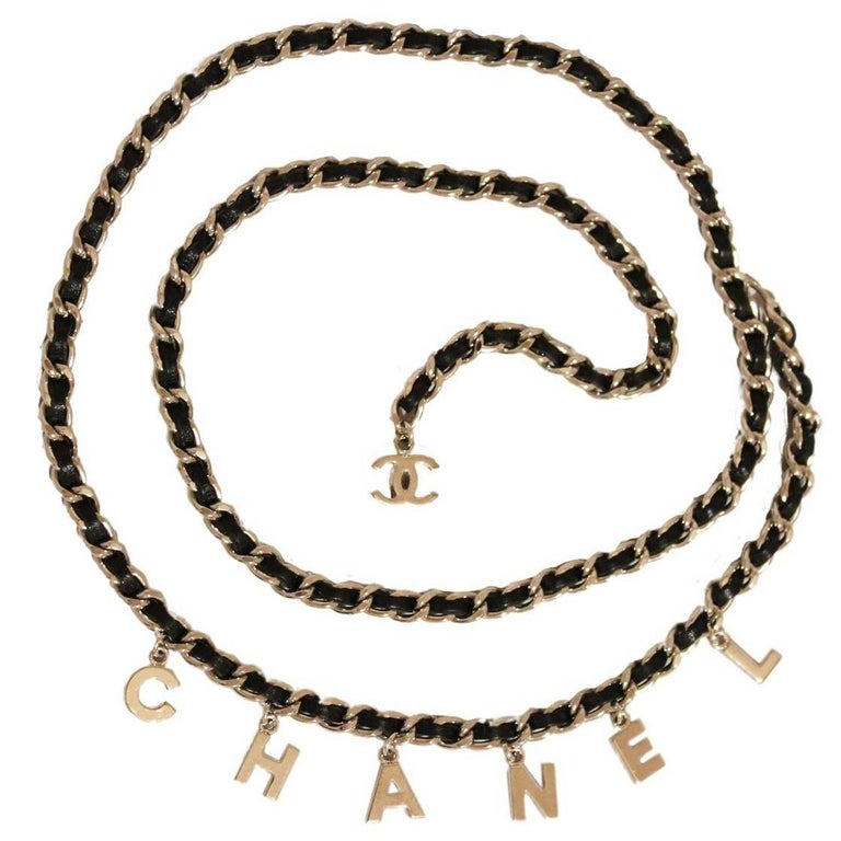 2007 Chanel Chain Letters Belt at 1stDibs | chanel belt letters, chanel ...