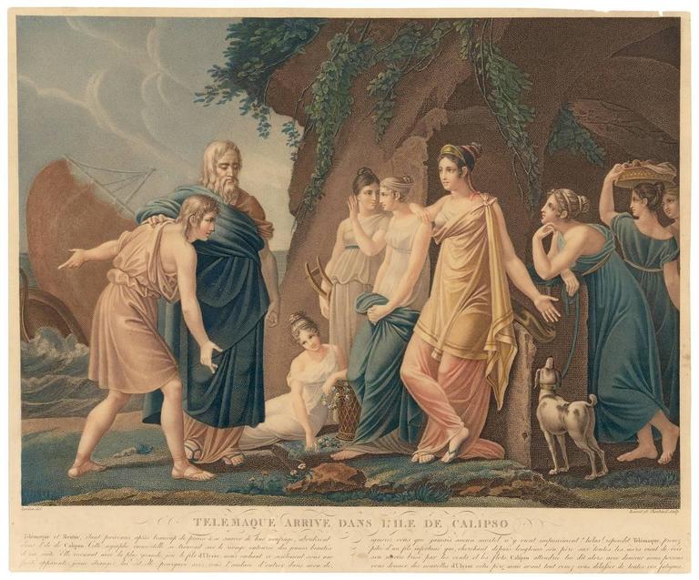 Pierre-Jérôme Lordon - "The Adventures of Telemachus," Set of Six Color ...
