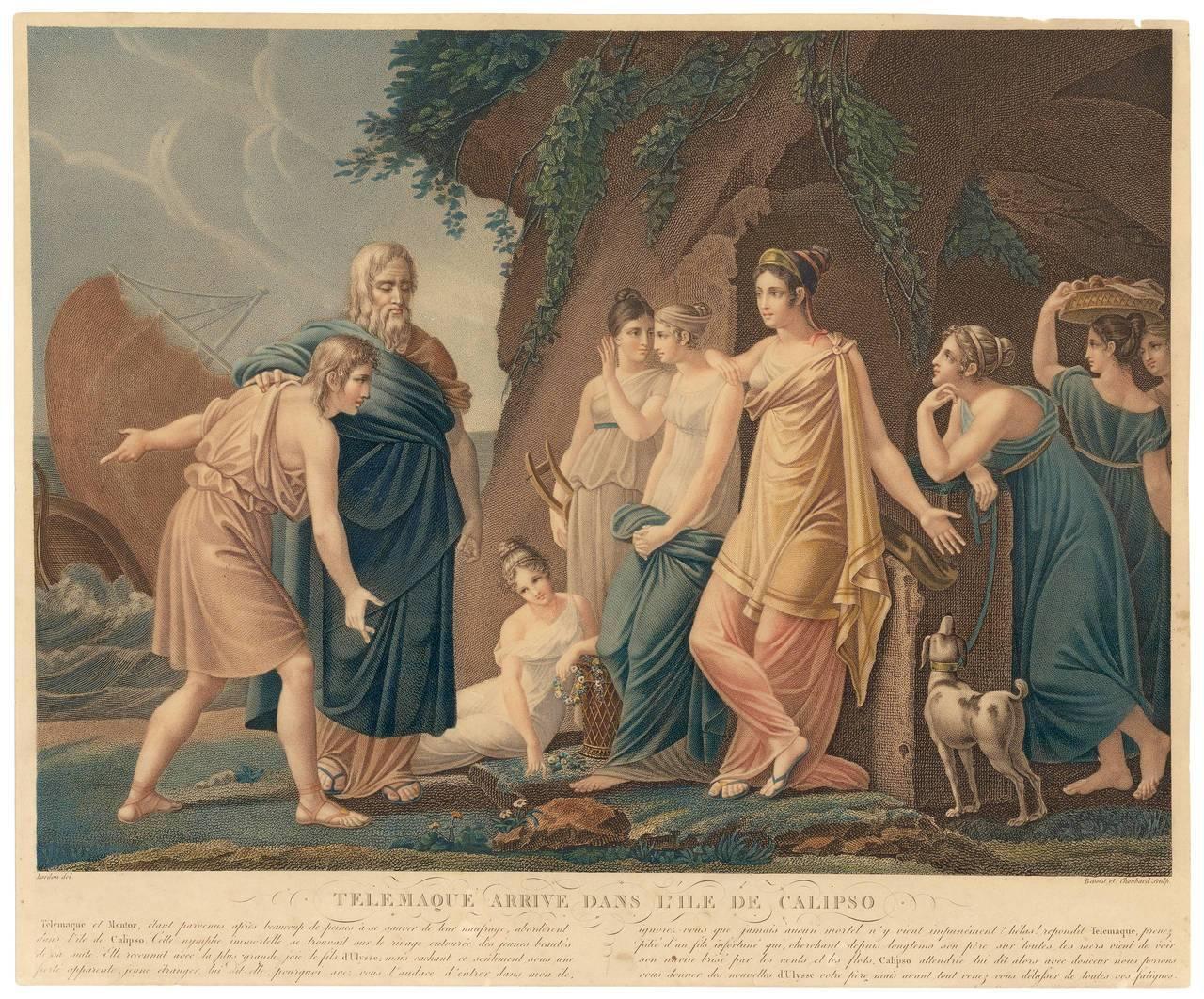 Pierre-Jérôme Lordon - "The Adventures of Telemachus," Set of Six Color ...