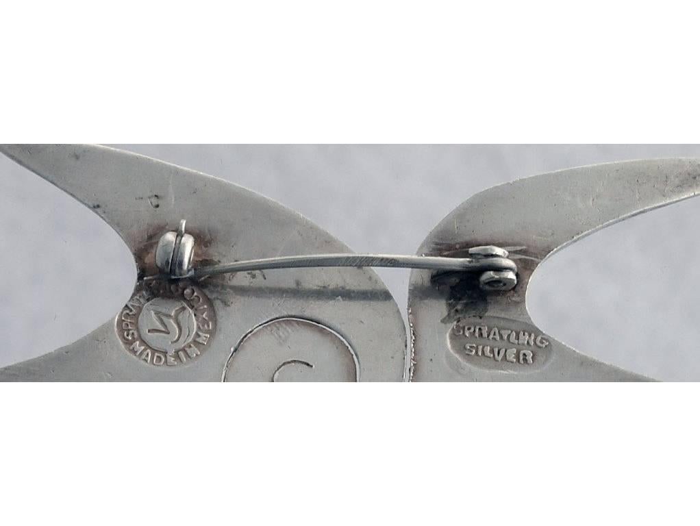 Spratling Sterling Silver Starfish Motif Brooch - Pin For Sale at 1stDibs