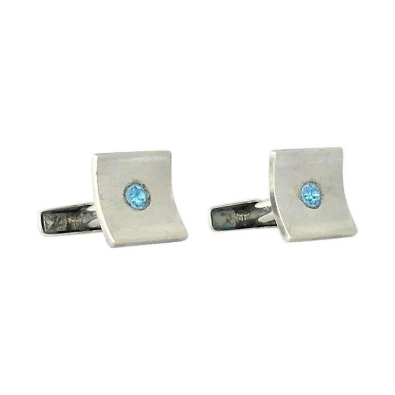 Allan Adler Sterling Silver Cufflinks For Sale at 1stDibs