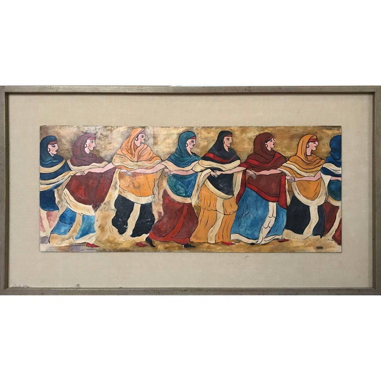 Frank Freed - Post-Impressionist Dancing Female Figure Painting at 1stDibs