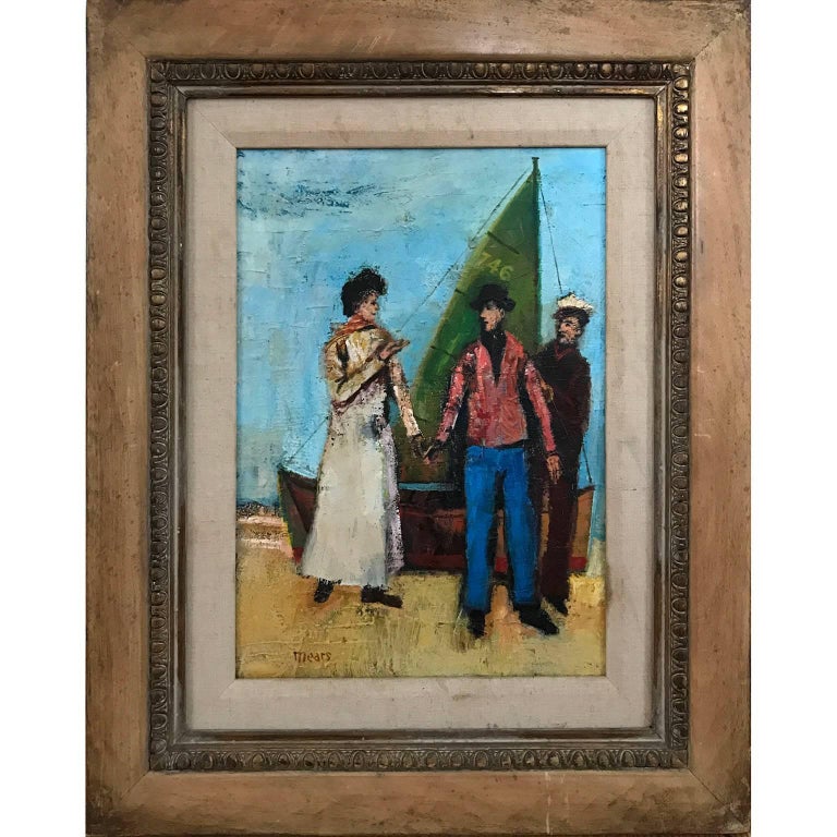 Herbert Mears - Three Sailors On the Beach at 1stDibs | herb mears