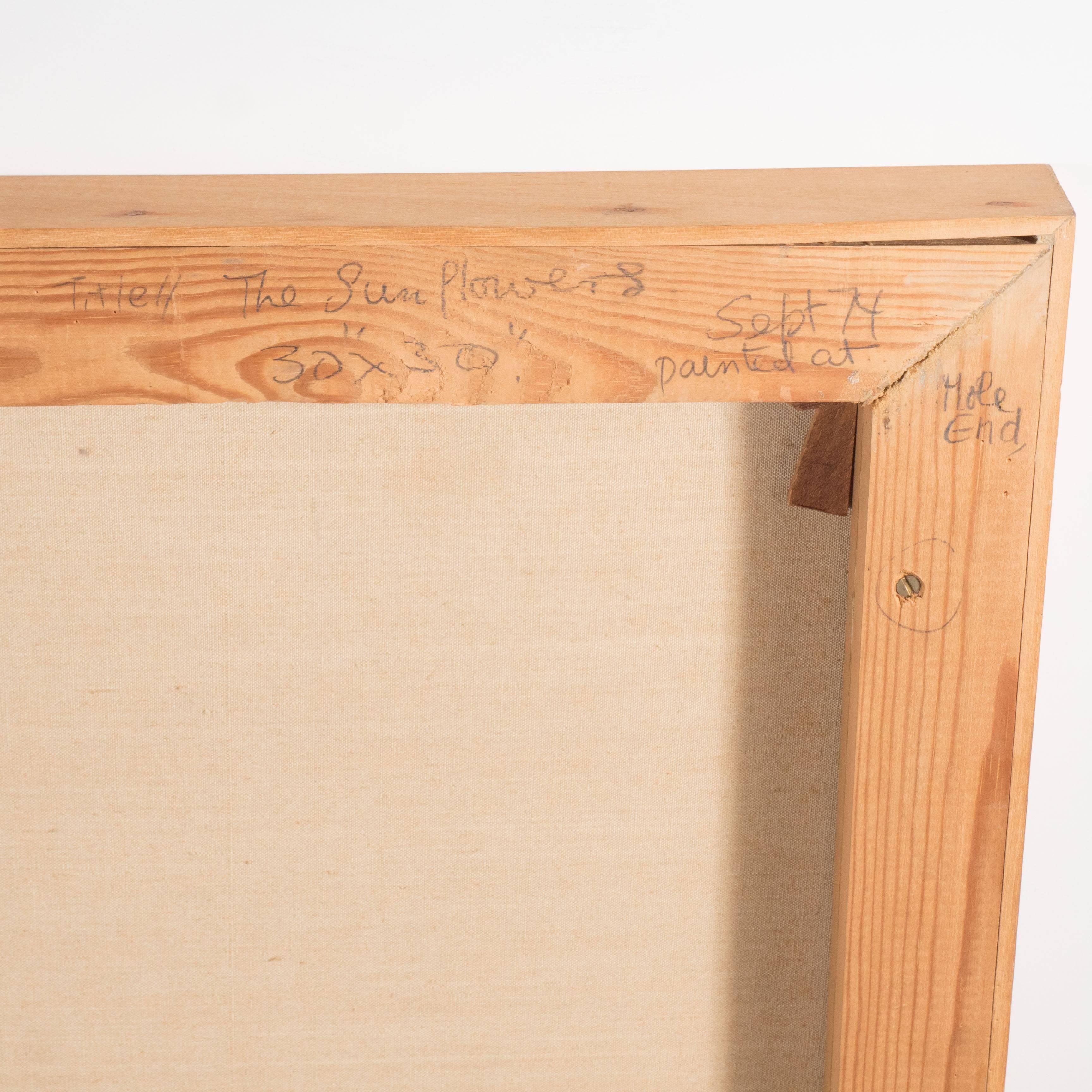 Anthony Green - The Sun Flower Portrait Anthony Green, Oil on Canvas ...