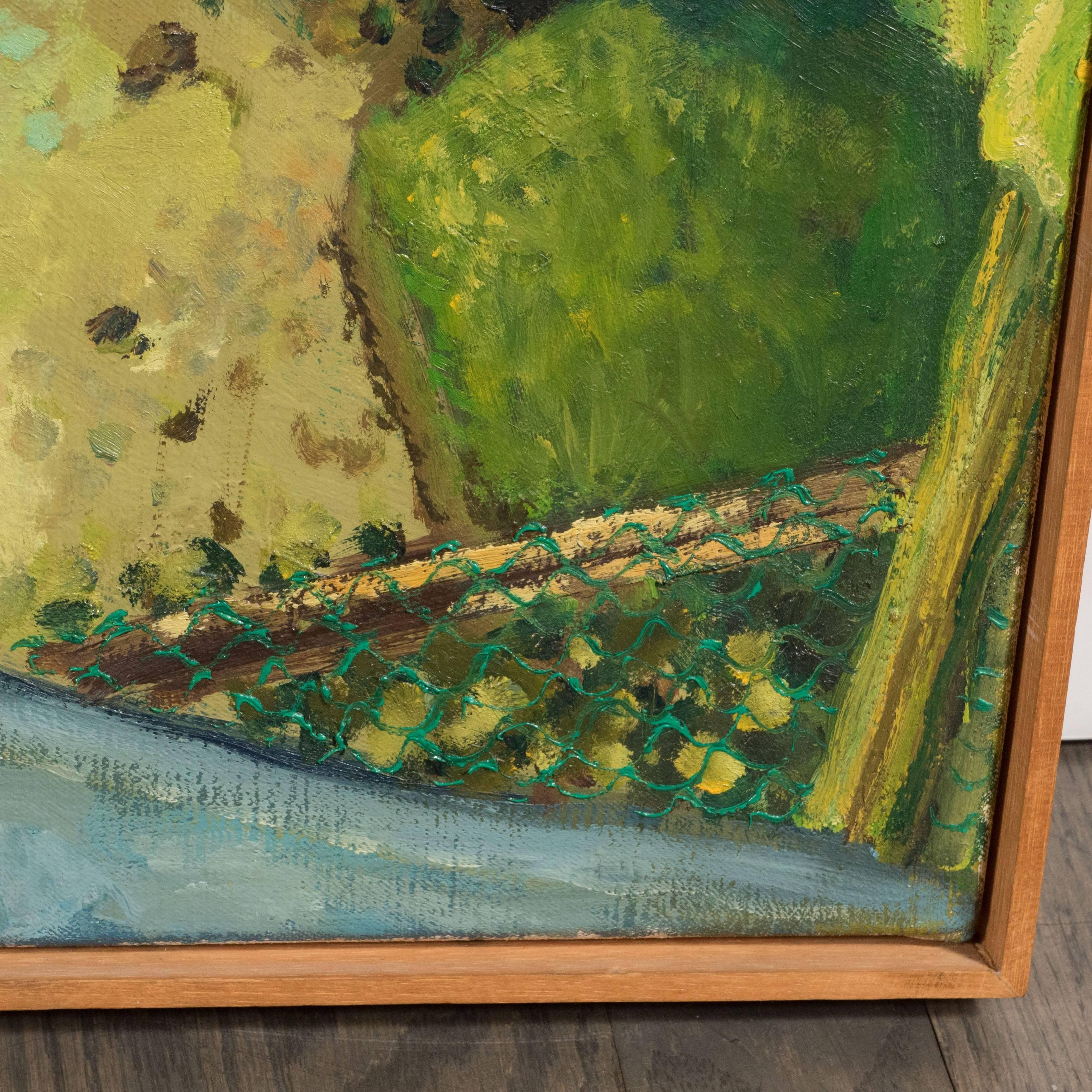 Anthony Green - The Sun Flower Portrait Anthony Green, Oil on Canvas ...