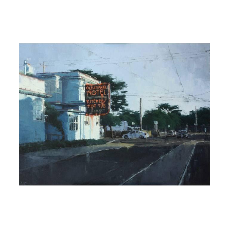 Heather Capen - Ocean Park Motel / oil on canvas For Sale at 1stDibs ...