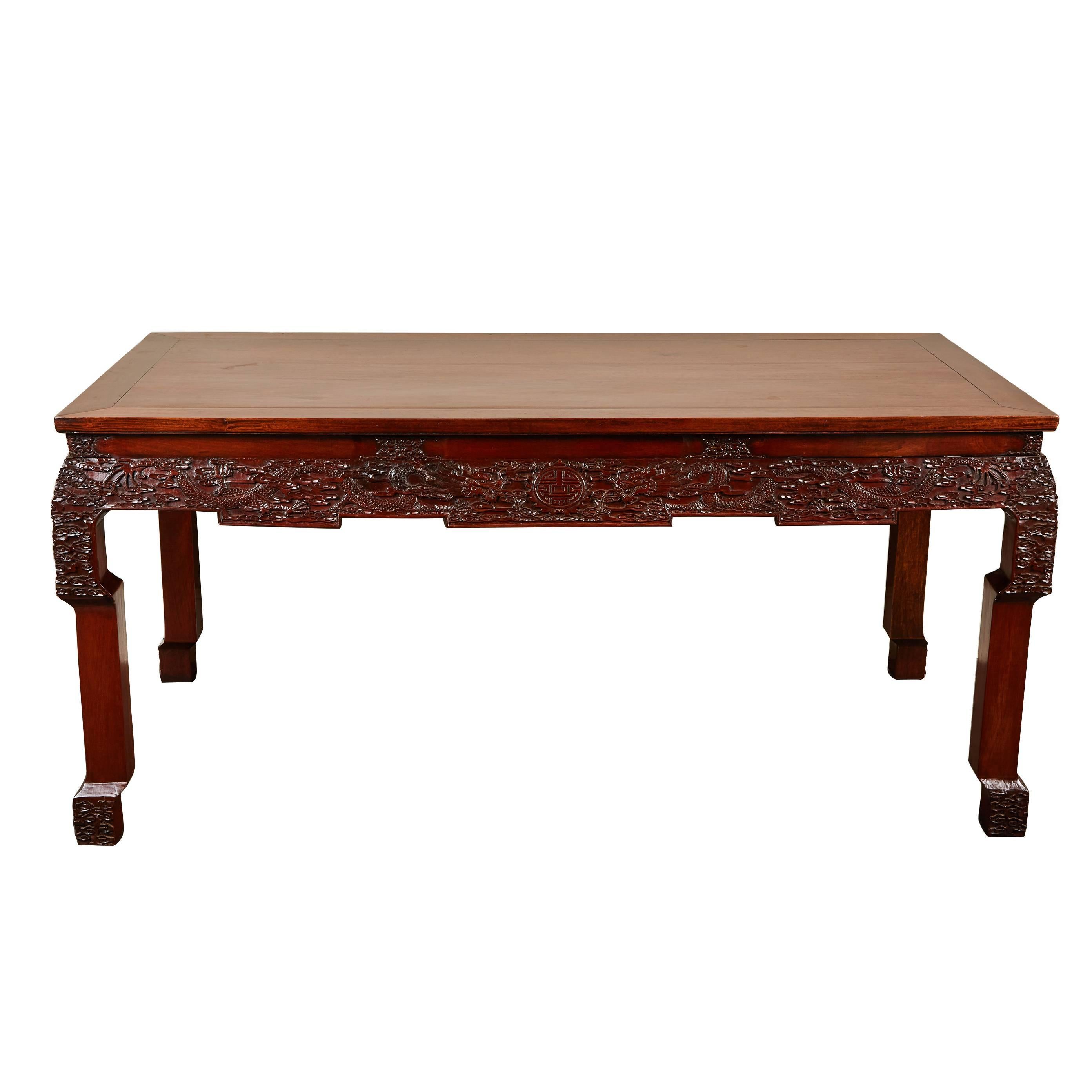 19th Century Chinese Rosewood Carved Table at 1stDibs