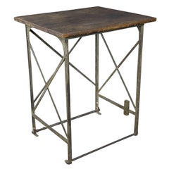 Early 20th Century Converted Cast Iron Work Table at 1stDibs