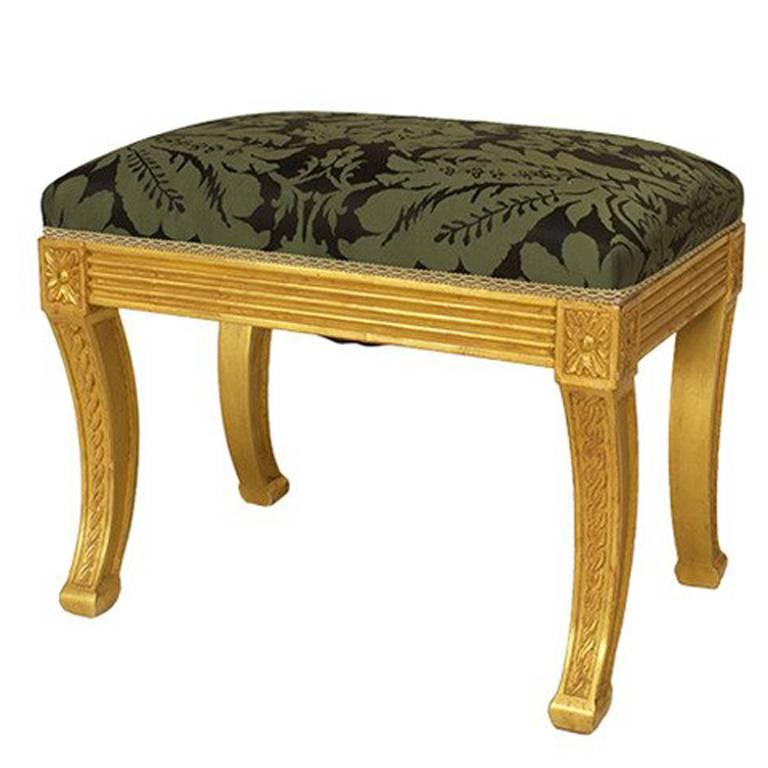 20th c. English Regency Style Giltwood Bench For Sale at 1stDibs