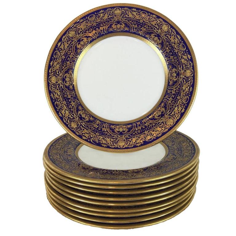 Set of Eight Royal Doulton Gilded Age Dinner Plates at 1stDibs | royal ...