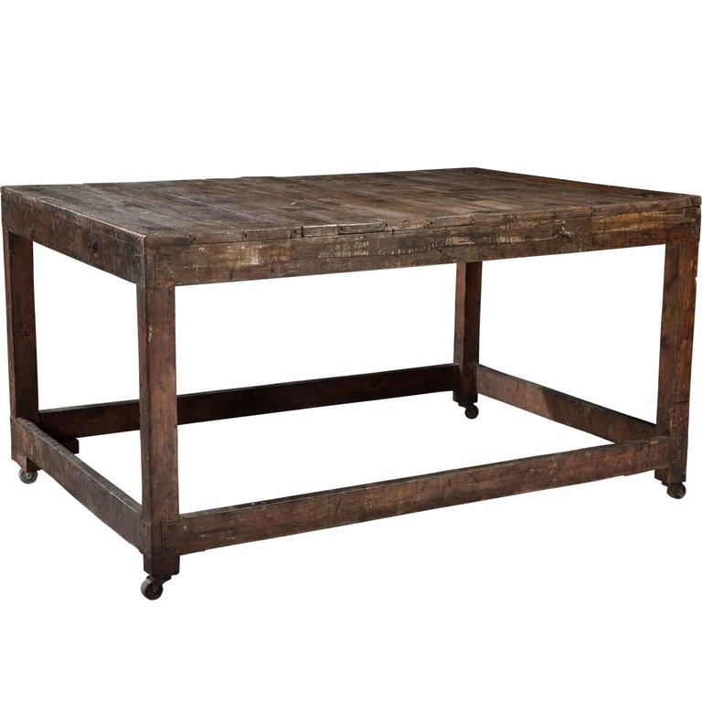 Primitive Side Table at 1stDibs