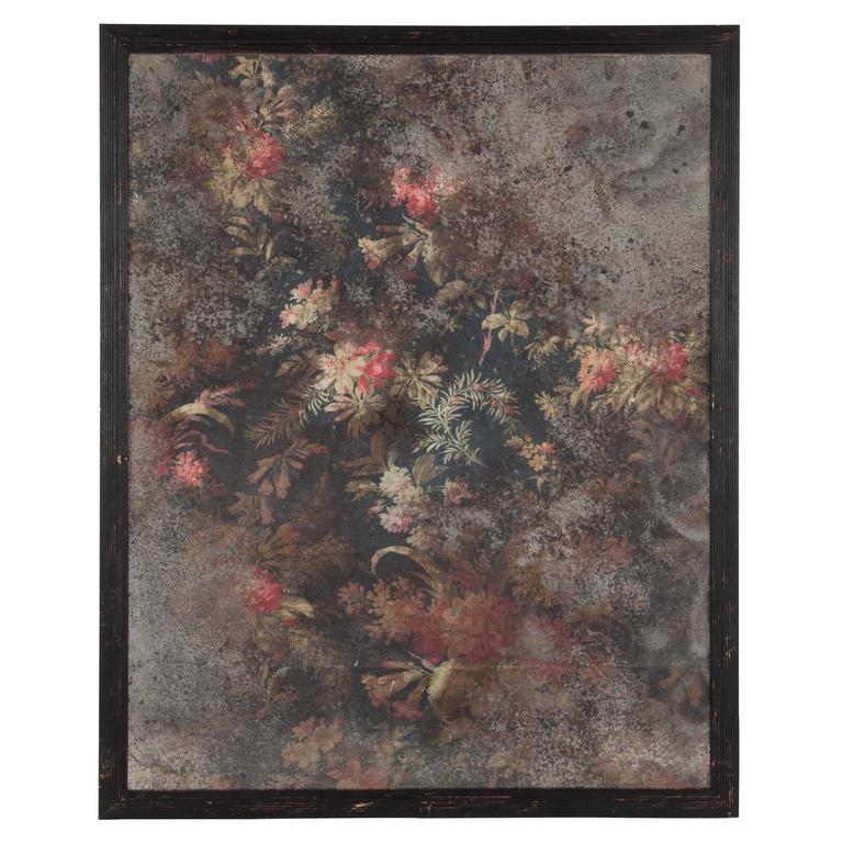 Stunning Floral Textile Mirror by Huw Griffith at 1stDibs | huw ...