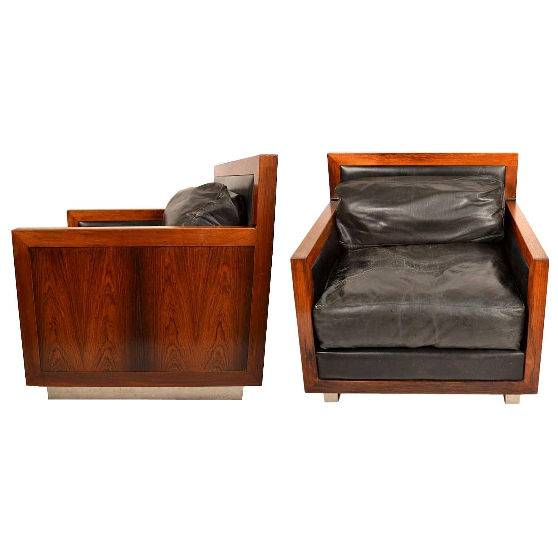 Rare Pair of Rosewood Chairs by Edward F. Knowles at 1stDibs | edward f ...