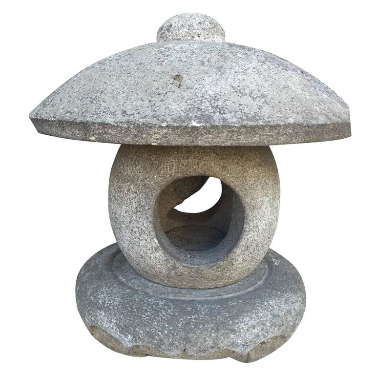 Japanese Stone Lantern- Perfect Size for Indoor or Garden at 1stDibs
