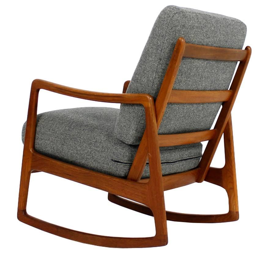 1960s Danish Ole Wanscher Teak Rocking Chair Mod. 109 Rocker Mid ...