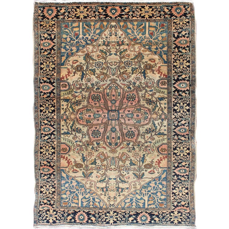 Antique Persian Sarouk Farahan Rug at 1stDibs