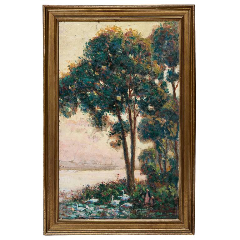 Oil on Canvas Original by Jean Deville, Student of Maximilien Luce For ...