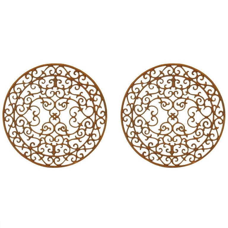 Round Iron Spanish Window Grill For Sale at 1stDibs