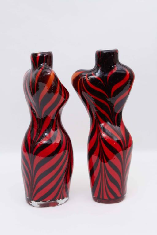 Pair of Murano Glass Torso Vases at 1stDibs