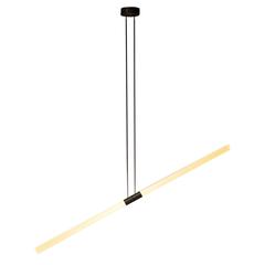 Roy Wormsbecher Brass Acrylic Adjustable Rod Pendant Lamp at 1stDibs ...
