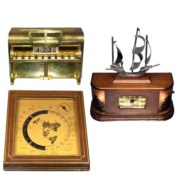 Three Novelty Clocks For Sale at 1stDibs