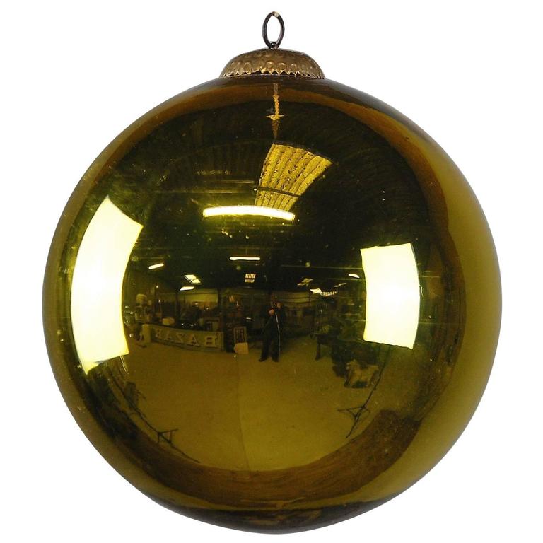 Late Victorian Large Gold Witches Ball at 1stDibs | victorian witch ball