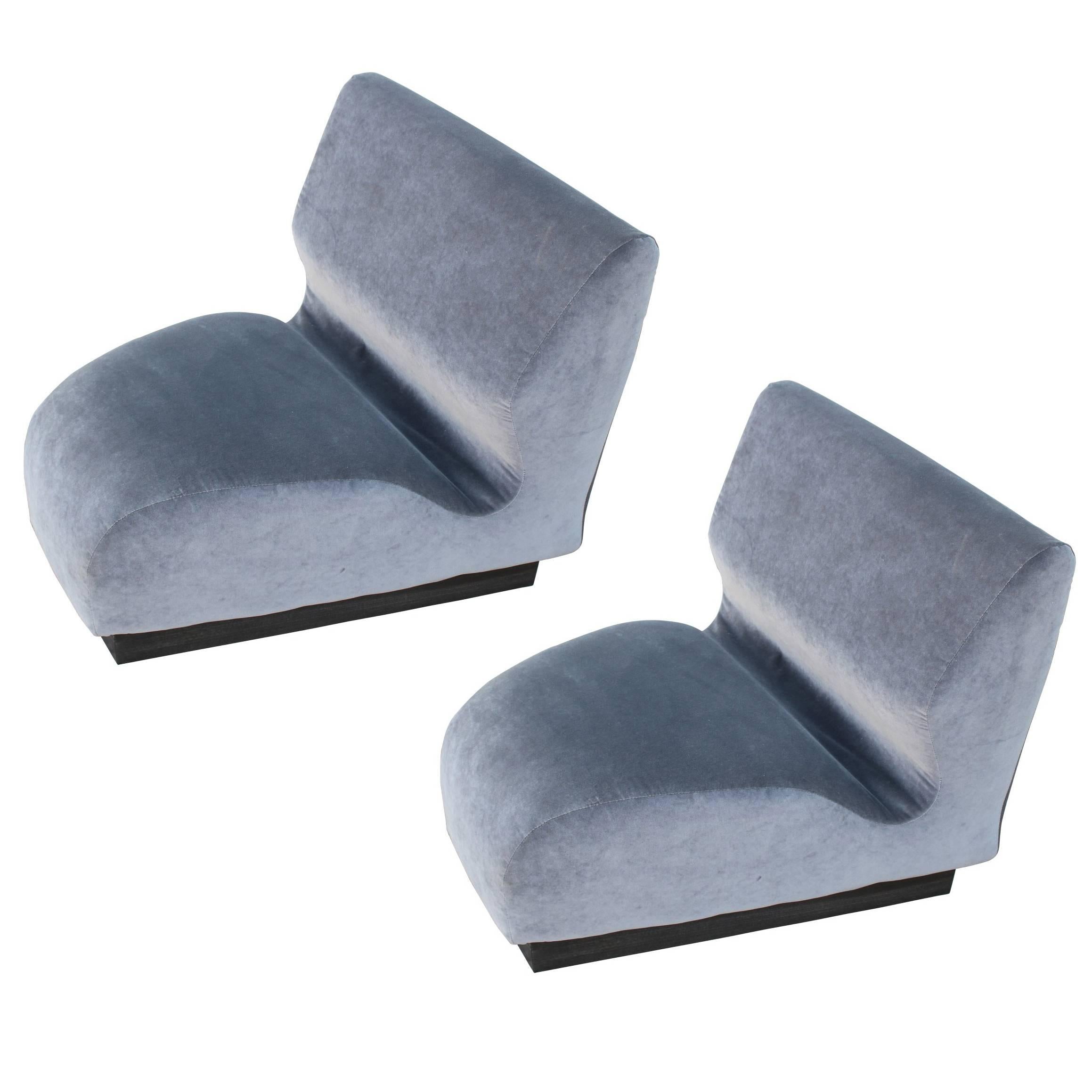 Pair of Herman Miller Chadwick Modern Modular Triangular Chairs Grey ...