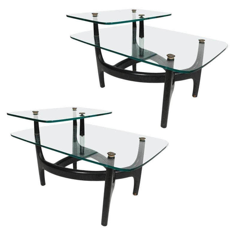 Pair of MCM Side Tables For Sale at 1stDibs